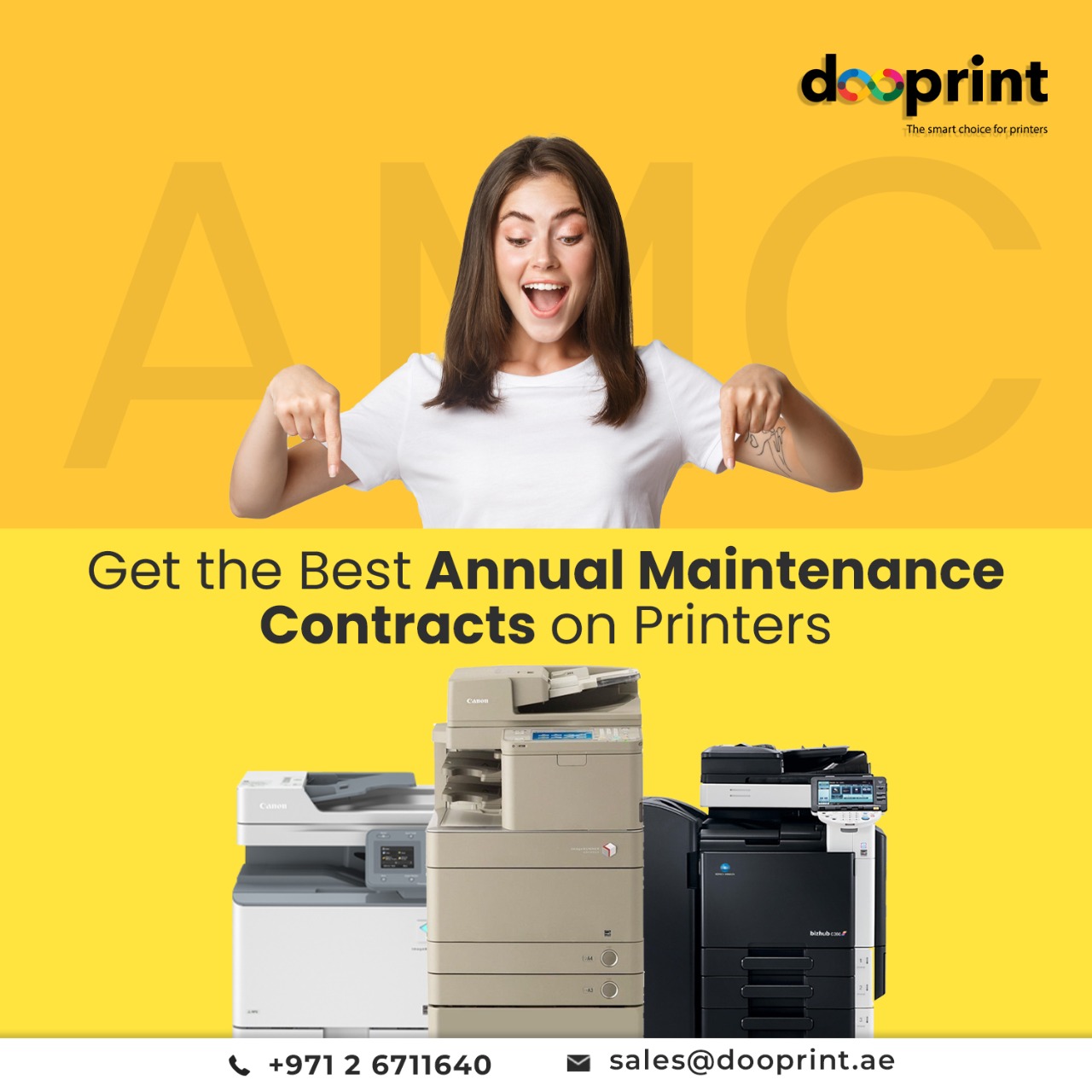 AMC for printers in Abu Dhabi | Starts@ AED 100/Month